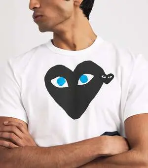 Play Comme Des Garcon Heart Logo T-shirt - Black