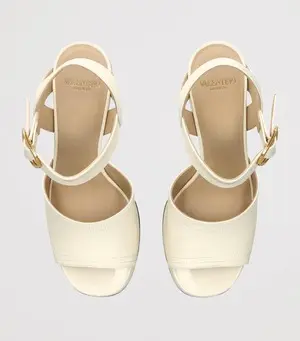 Valentino Garavani Fawcette 100 Heeled Sandals - Beige