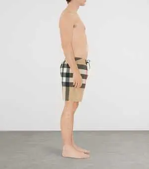 Burberry Check Swim Shorts - Beige