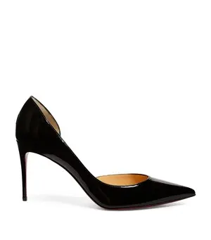 CHRISTIAN LOUBOUTIN Iriza 85 Patent Leather Pumps - Black
