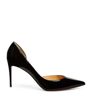 CHRISTIAN LOUBOUTIN Iriza 85 Patent Leather Pumps - Black