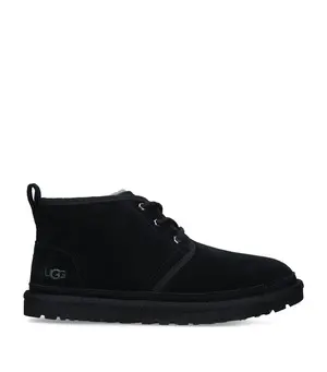 UGG Suede Neumel Lace-up Boots - Black