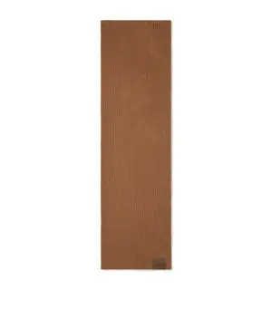 TOM FORD Cashmere Logo Scarf - Brown