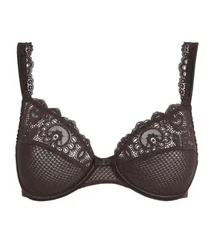 Maison Lejaby Lace Gaby Underwired Bra - Brown