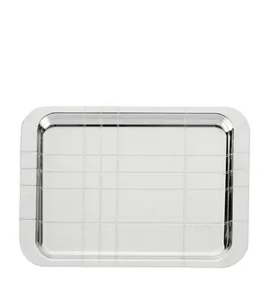 Christofle Plated Graphik Tray - Silver