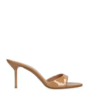 Paris Texas Lidia Patent Leather Mules - Beige