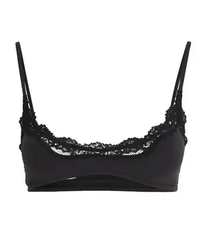 SKIMS Fits Everybody Scoop-neck Bralette - Black