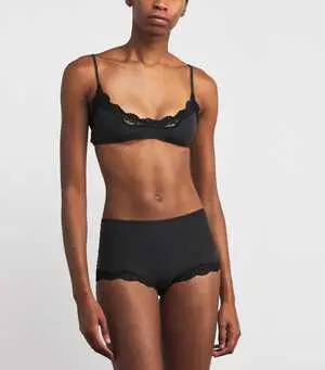 SKIMS Fits Everybody Scoop-neck Bralette - Black