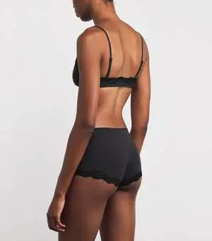 SKIMS Fits Everybody Scoop-neck Bralette - Black