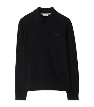 Burberry Cashmere Ekd Polo Shirt