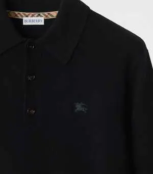 Burberry Cashmere Ekd Polo Shirt