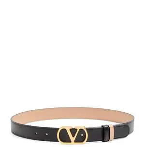 Valentino Garavani Reversible Vlogo Signature Belt - Black