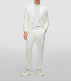 BOSS Linen Tailored Trousers