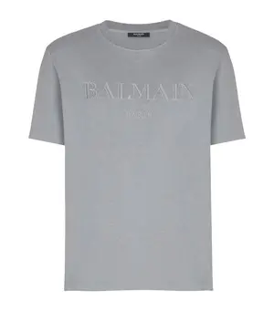 Balmain Embroidered T-shirts For Men