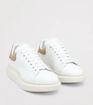 Alexander McQueen Leather Oversized Sneakers - Nude