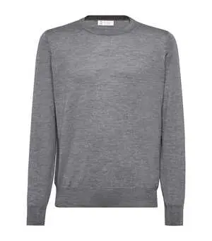Men's Brunello Cucinelli Gray Sweaters