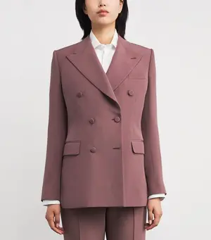 Brioni Silk Double-breasted Flavia Blazer
