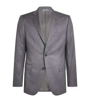 Pal Zileri Wool-blend Blazer - Grey