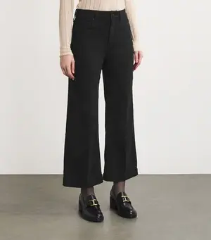 Paige Anessa Wide-leg Jeans - Black