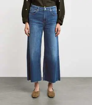 Citizens Of Humanity Cropped Lyra Wide-leg Jeans - Blue