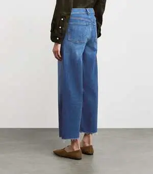 Citizens Of Humanity Cropped Lyra Wide-leg Jeans - Blue