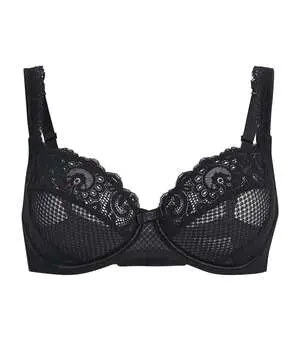 Maison Lejaby Lace Gaby Underwired Bra - Black