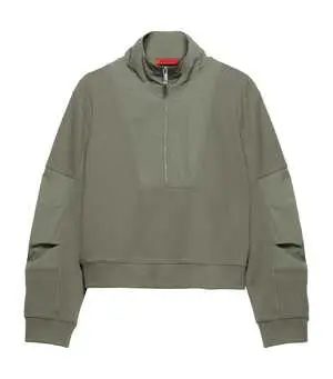 Max & Co. Cotton Jersey-blend Half-zip Sweatshirt
