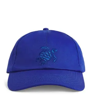 Vilebrequin Embroidered Turtle Baseball Cap - Blue