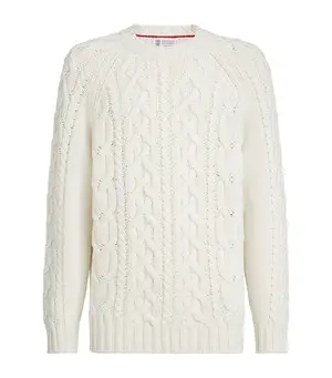 Brunello Cucinelli Cashmere Cable-knit Sweater
