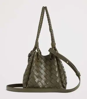 Bottega Veneta Small Parachute Shoulder Bag - Green