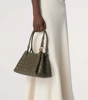 Bottega Veneta Small Parachute Shoulder Bag - Green