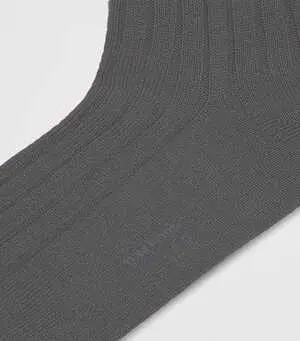 TOM FORD Cashmere-blend Ribbed Socks - Grey