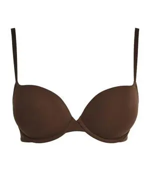 SKIMS Fits Everybody Push-up Demi Bra - Brown