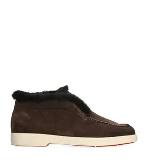 Santoni Fortune Ankle Boots - Brown