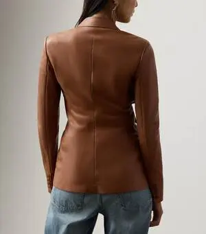 Ralph Lauren Parker Leather Blazer
