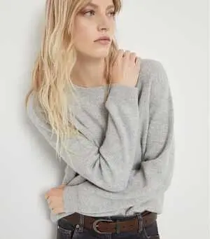 Brunello Cucinelli Cashmere Sweater With Monili Trim - Grey