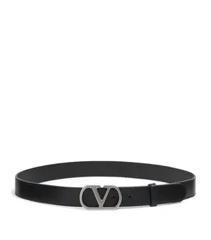 Valentino Garavani Silver Tone Belts For Men