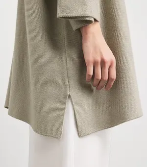 Eskandar Cashmere Split-sleeve Relaxed Sweater - Grey