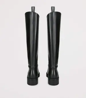 STUART WEITZMAN Leather Celia Riding Boots - Black