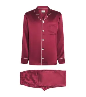 Harrods Silk Pyjama Set - Red