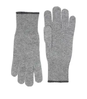 Brunello Cucinelli Cashmere Gloves - Grey