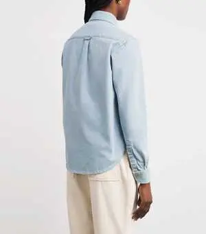 WITH NOTHING UNDERNEATH Denim Classic Shirt - Blue