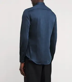 Corneliani Cotton Long-sleeve Shirt - Blue