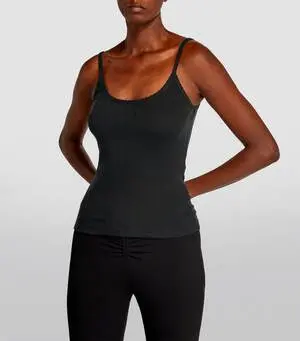 LESET Classic Pointelle Tank Top - Black