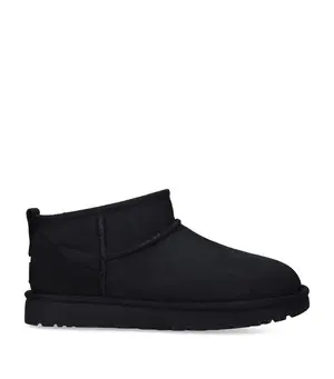 UGG Suede Ultra Mini Boots - Black