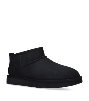 UGG Suede Ultra Mini Boots - Black
