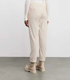 Eleventy Cotton-blend Drawstring Trousers