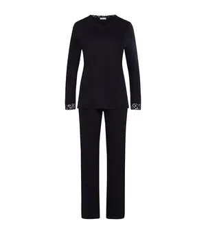 Hanro Cotton Moments Pyjama Set - Black
