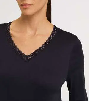 Hanro Cotton Moments Pyjama Set - Black