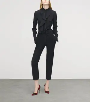 Alexander McQueen Cropped Trousers - Black